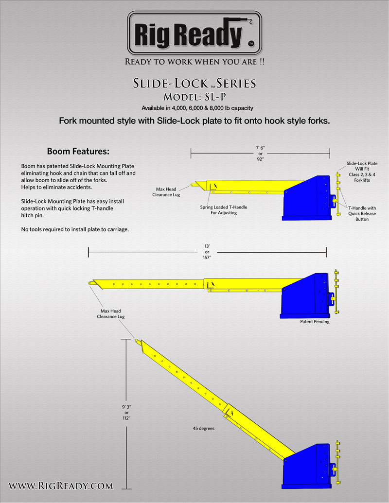 Rig Ready - Light Duty Booms and Jibs
